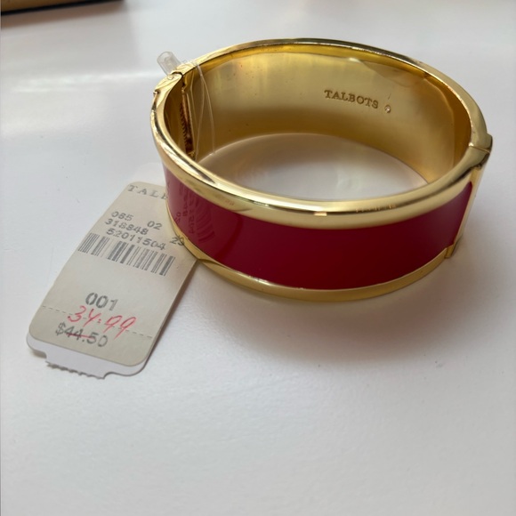 Talbots | Jewelry | Nwt Gorgeous Talbots Red Gold Bangle Nwt And Box ...